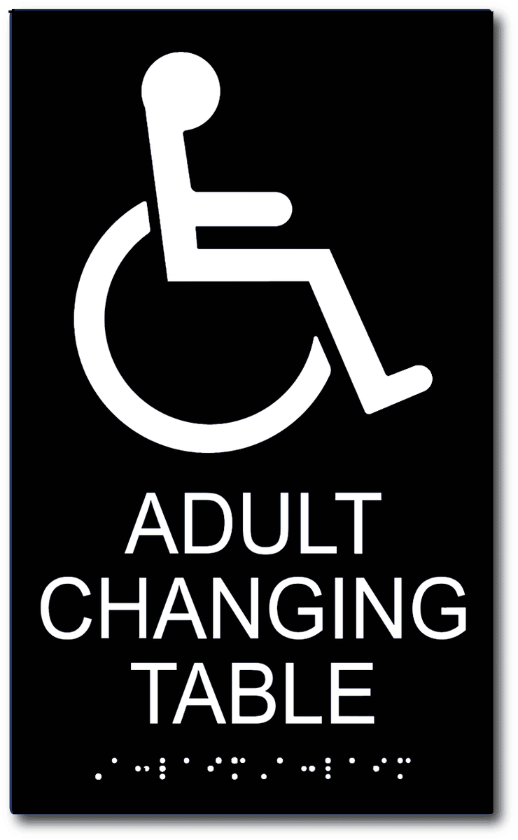 ADA Compliant Adult Changing Table Sign – ADA Sign Depot