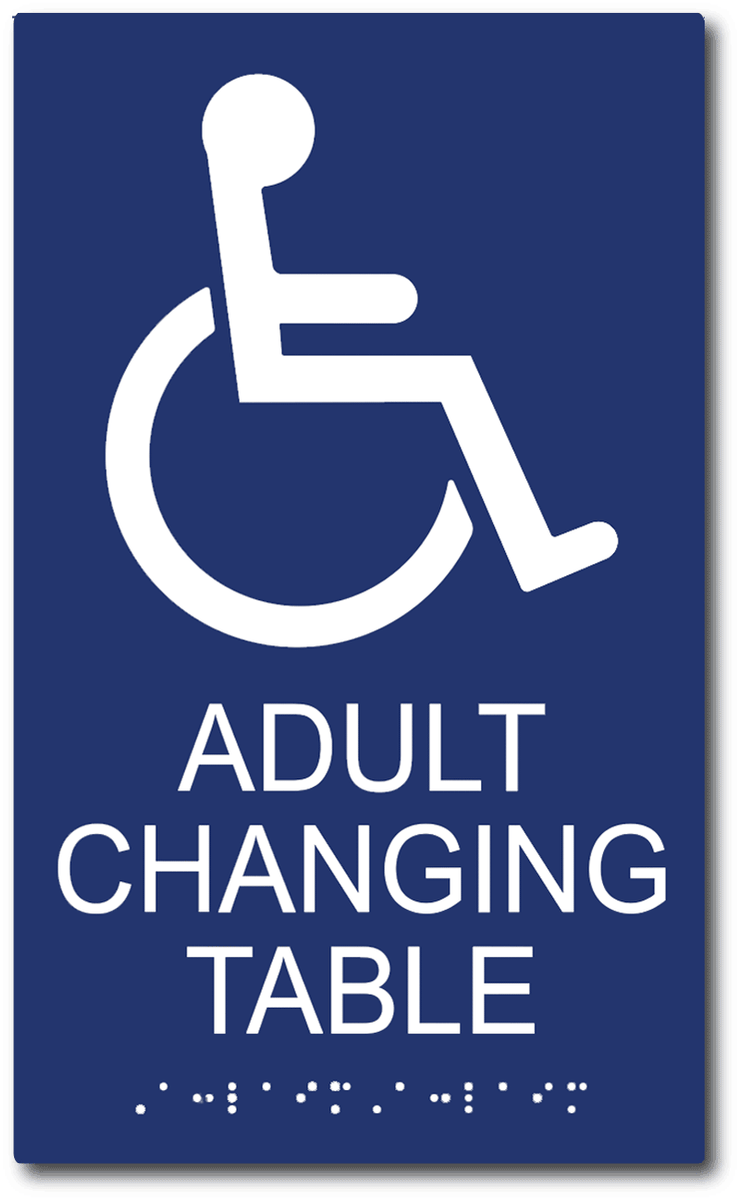 ADA Compliant Adult Changing Table Sign – ADA Sign Depot