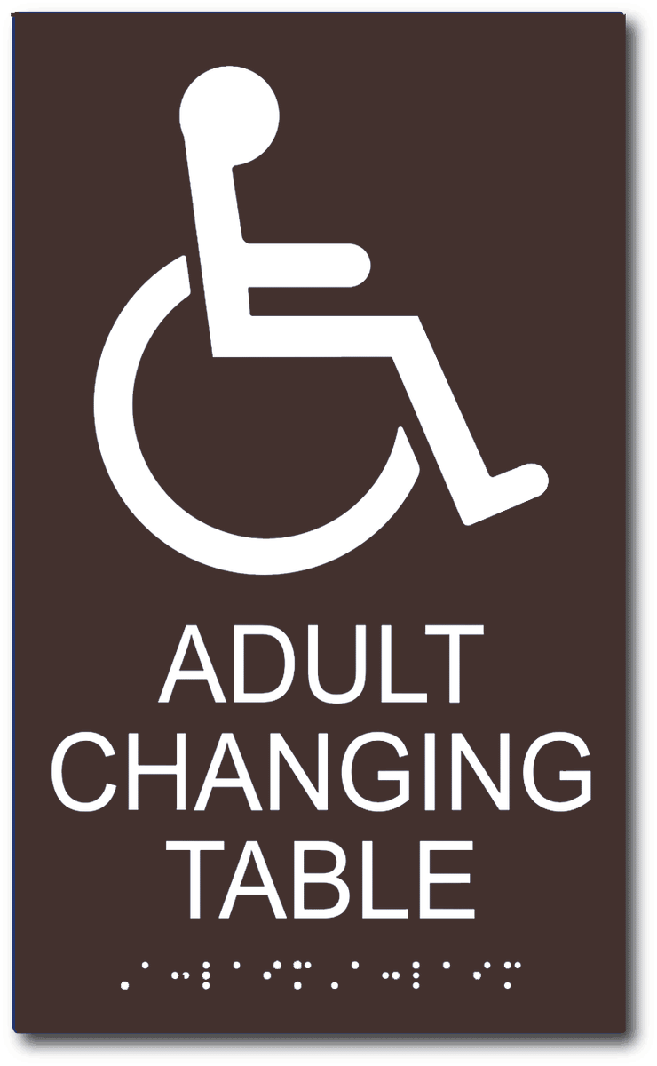 ADA Compliant Adult Changing Table Sign – ADA Sign Depot