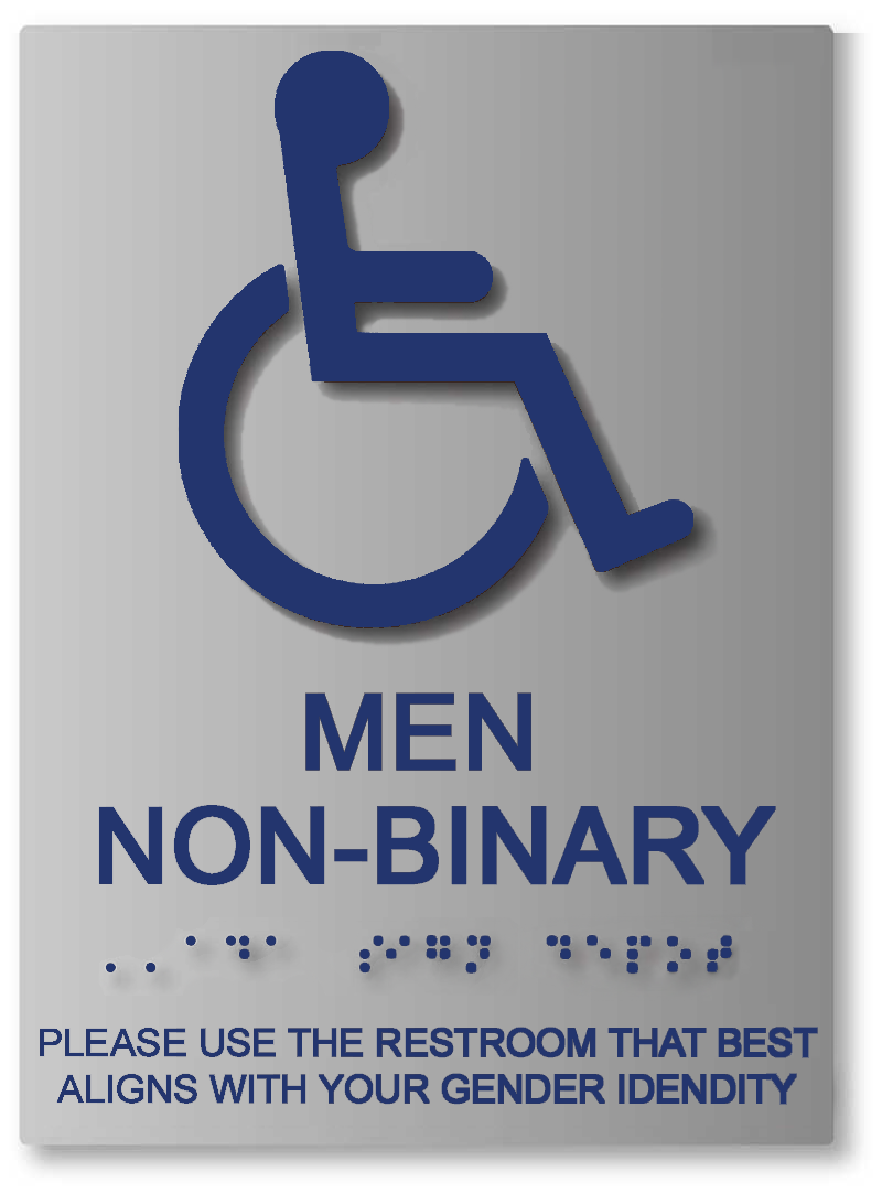 Gender Neutral Restroom Braille ADA Signs – ADA Sign Depot