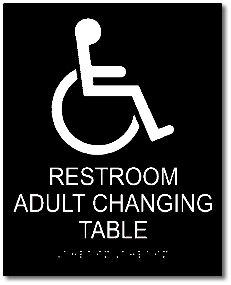 ADA Compliant Restroom Adult Changing Table Sign – ADA Sign Depot