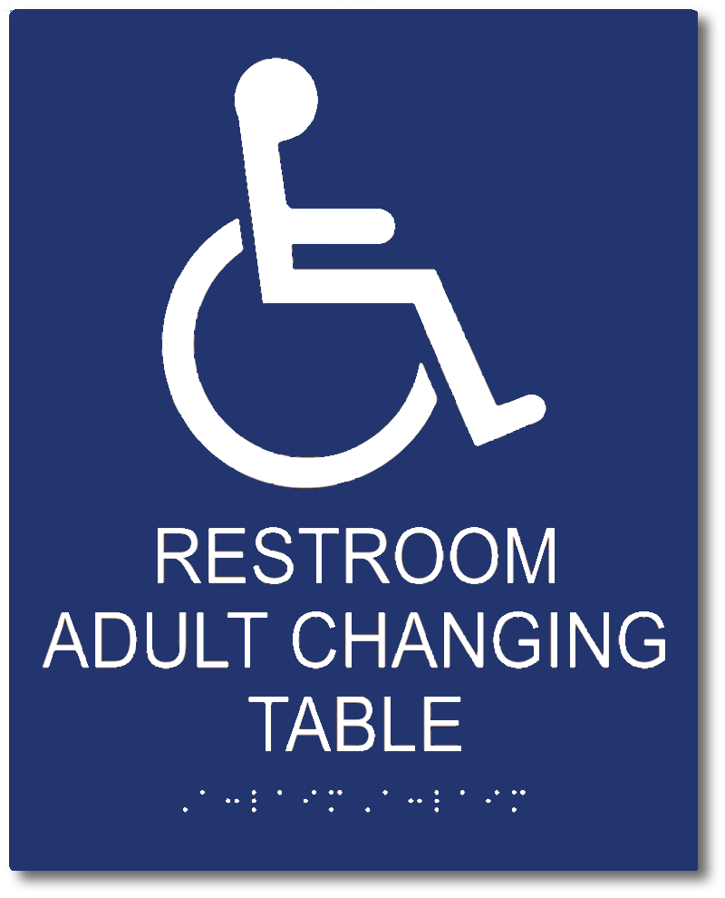 ADA Compliant Restroom Adult Changing Table Sign – ADA Sign Depot