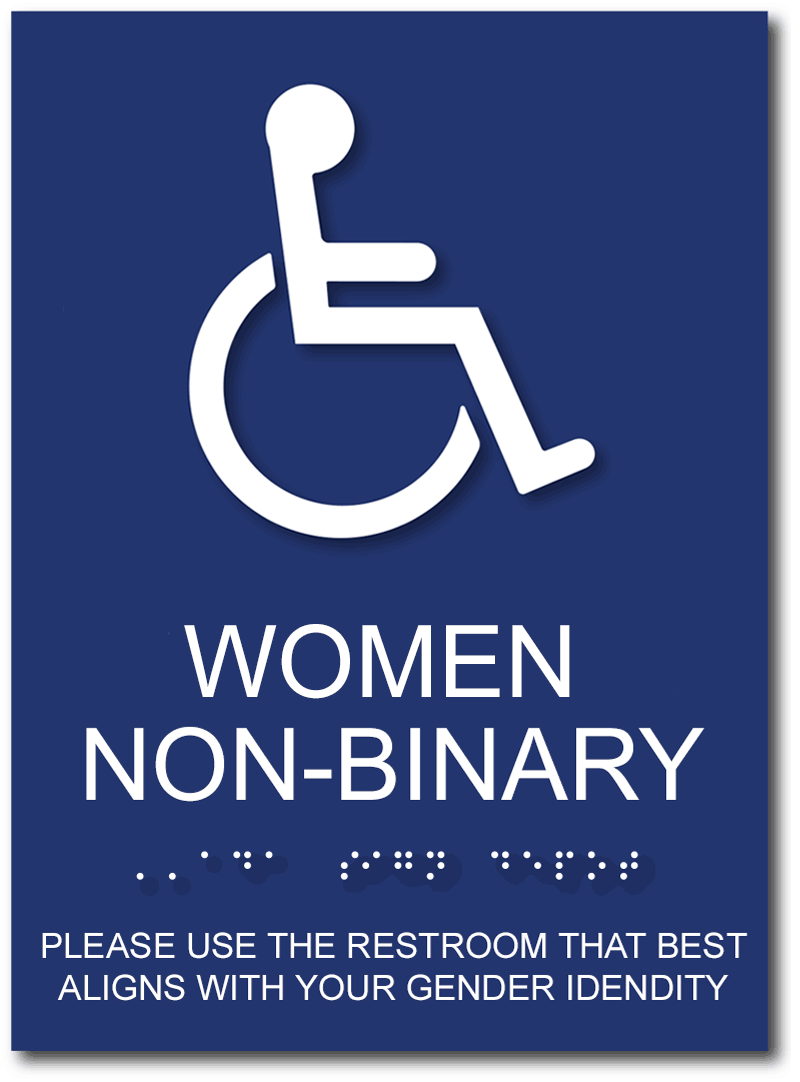 Gender Neutral Restroom Braille ADA Signs – ADA Sign Depot