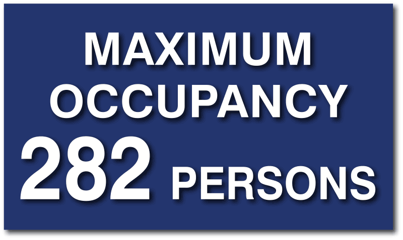 Maximum Occupancy Room Signs - Maximum Room Load Signs – ADA Sign Depot