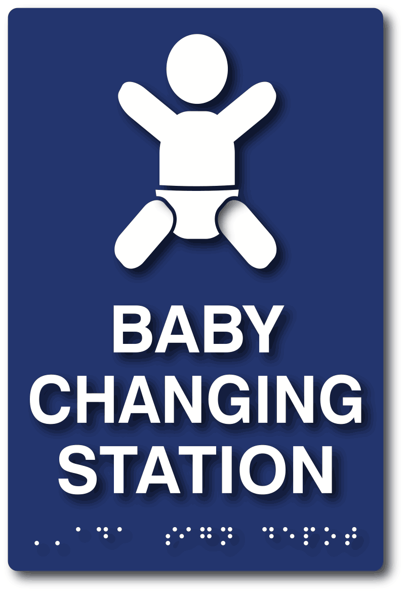 ADA Compliant Baby Diaper Changing Restroom Sign – ADA Sign Depot