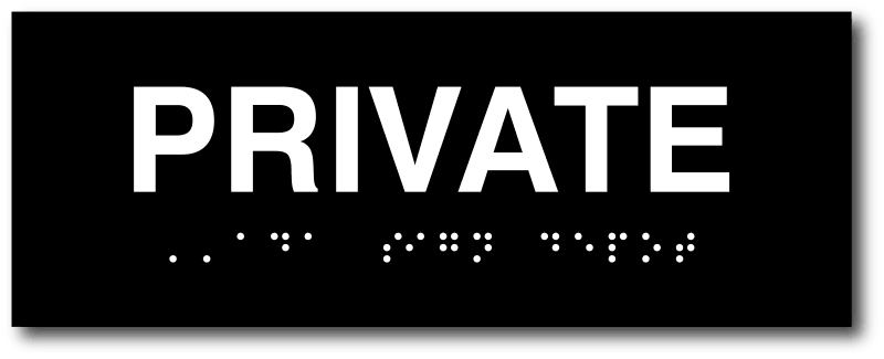 Private Room Sign - ADA Compliant Private Room Signs with Braille – ADA ...