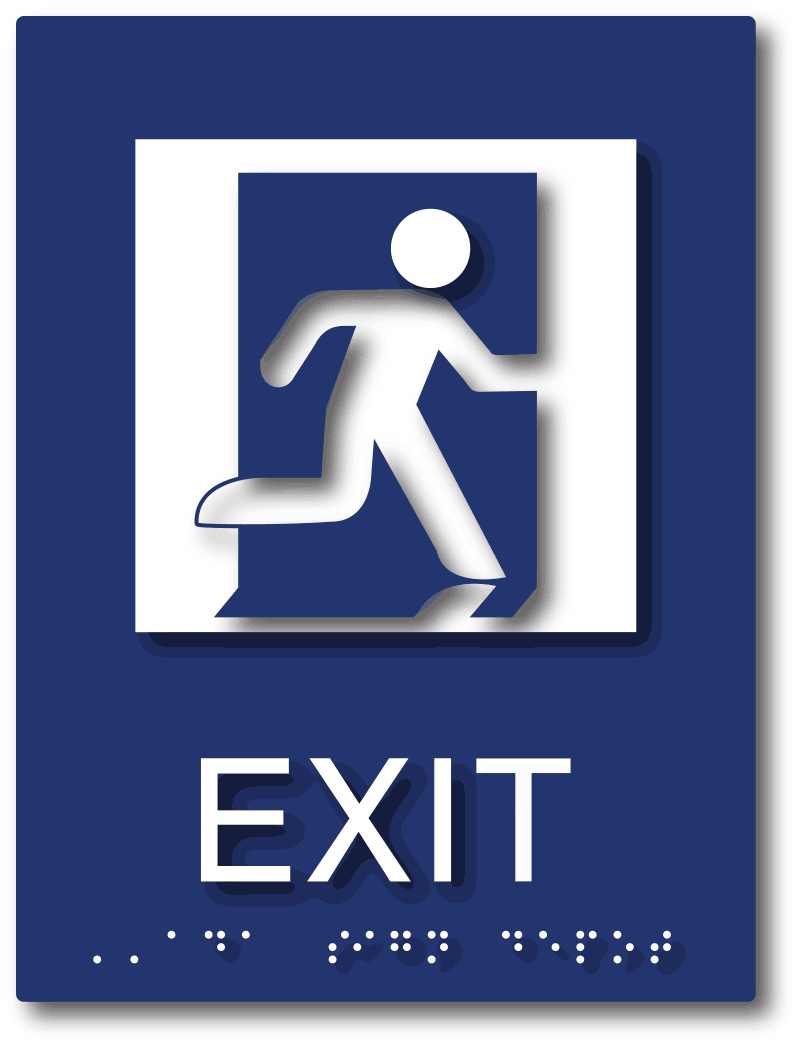 ADA Braille Exit Signs – ADA Sign Depot