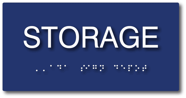 Storage Room Sign - ADA Compliant Braille Storage Room Signs – ADA Sign ...