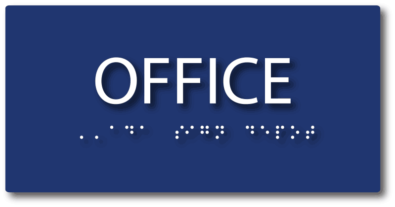 Office Room Sign - ADA Compliant Tactile Braille Office Signs – ADA ...