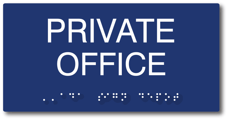 Private Office Sign - ADA Compliant Private Office Room Name Sign – ADA ...