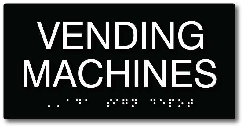 Vending Machines - ADA Compliant Room Name Sign – ADA Sign Depot