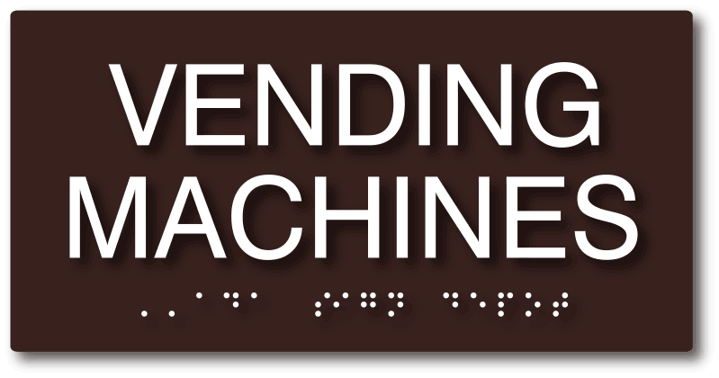 Vending Machines - ADA Compliant Room Name Sign – ADA Sign Depot