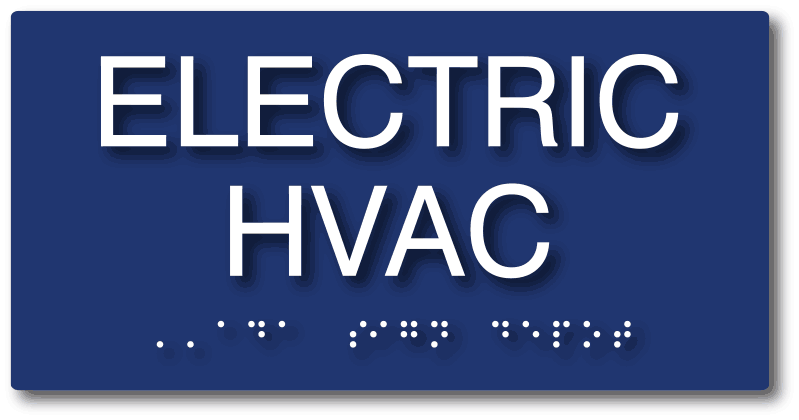 Electric HVAC Room Sign - ADA Compliant Tactile Braille Signs – ADA ...
