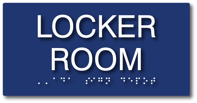 ADA Compliant Tactile Braille Locker Room Signs – ADA Sign Depot