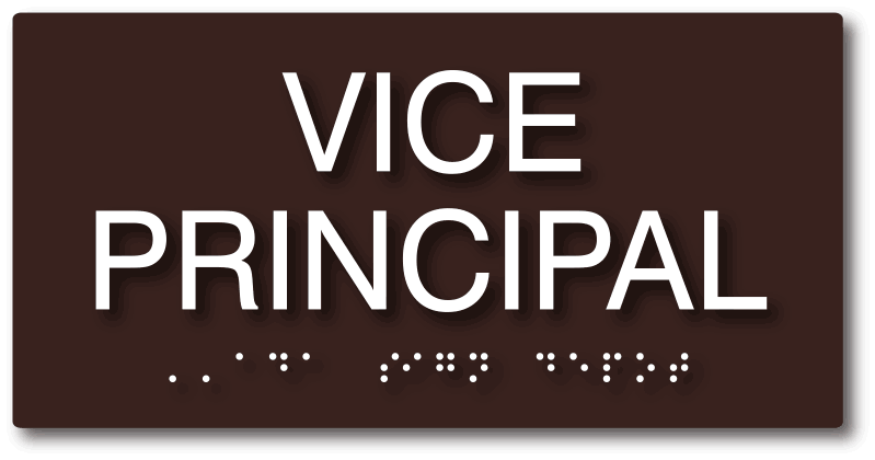 Vice Principal's ADA Office Sign - Tactile Letters and Braille – ADA ...