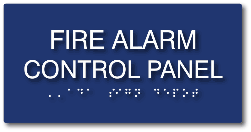 Fire Alarm Control Panel Sign - ADA Compliant Fire Panel Room Signs ...
