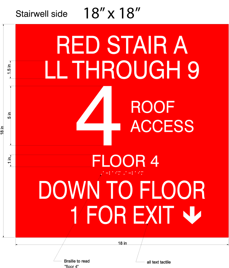 ADA Compliant Stairwell and Elevator Signs – ADA Sign Depot