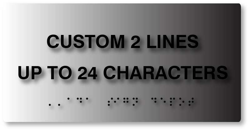 Custom ADA Room Identification Sign - Brushed Aluminum and Wood – ADA ...