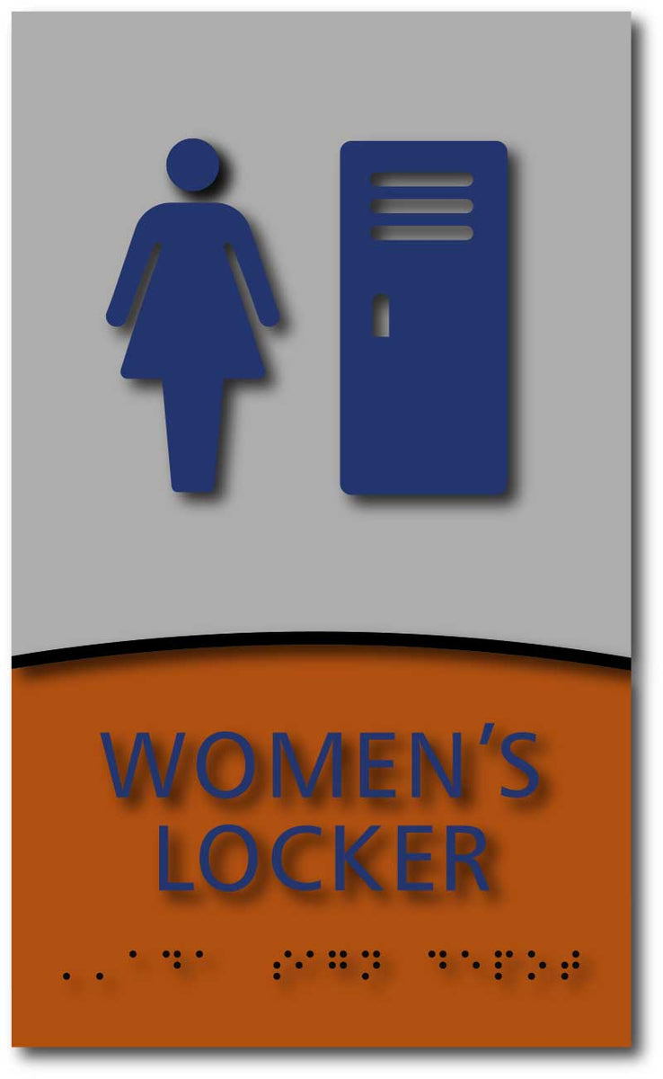 Modern Design Women's Locker Room ADA Signs – ADA Sign Depot