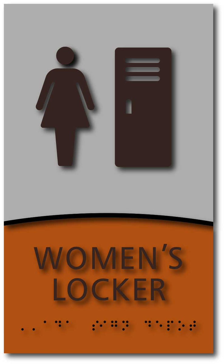 Modern Design Women's Locker Room ADA Signs – ADA Sign Depot