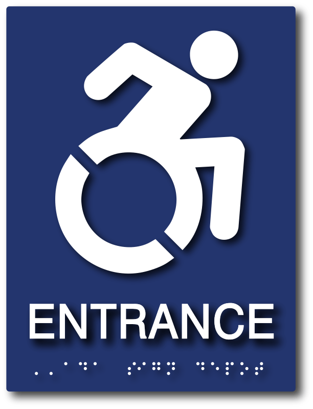 Ada Wheelchair Logo Disability Wheel Care Sign With Wheelchair Icon