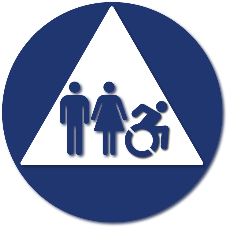 New York ADA Unisex Wheelchair Accessible Bathroom Door Sign – ADA Sign ...