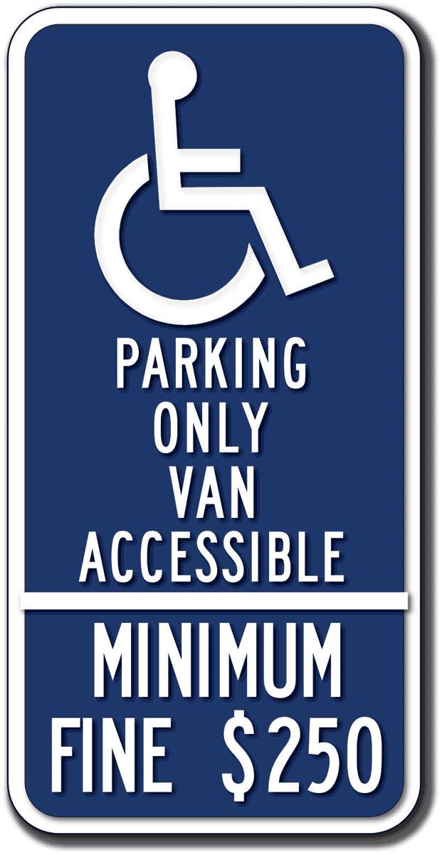 R99C-MOD California Handicapped Van Accessible Parking Signs – ADA Sign ...