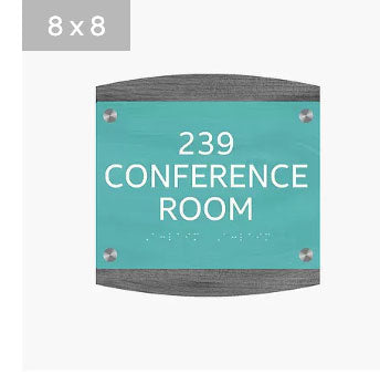 Custom ADA Sign - 8" x 8" - ADA Sign Depot's Classic Glass ADA Signs