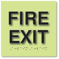 Fire Exit Only Glow in the Dark ADA Sign – ADA Sign Depot