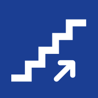 Stairs Up Symbol Sign – ADA Sign Depot