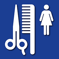 Beauty Salon Symbol Sign – ADA Sign Depot